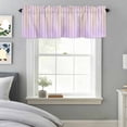 Curtain Valance for Windows, Gradient Purple Yellow Striped Kitchen ...