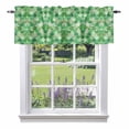 Curtain Valance for Windows, Green Mermaid Scales Kitchen Valances Rod ...