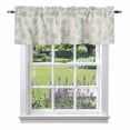 Curtain Valance for Windows, Light Blue Marine Life Shell Conch Kitchen ...