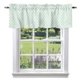 Curtain Valance for Windows, Modern Minimalist Buffalo Plaid Kitchen ...