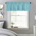Curtain Valance for Windows, Moroccan Geometric Pattern Kitchen ...