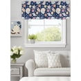 Curtain Valance for Windows, Ocean Starfish Shell Conch Pearl Kitchen ...