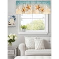 Curtain Valance for Windows, Summer Beach Scene Starfish Ocean Kitchen ...