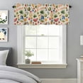 Curtain Valance for Windows, Summer Beach Tropical Plant Kitchen ...