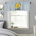 Curtain Valance for Windows, Summer Carnival Flowers Sea Stars Kitchen ...
