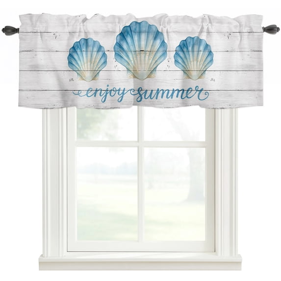 Curtain Valances for Kitchen Windows,Rod Pocket Short Valance Enjoy ...