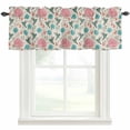 Curtain Valances for Kitchen Windows,Rod Pocket Short Valance Retro ...