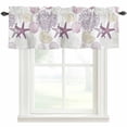 Curtain Valances for Kitchen Windows,Rod Pocket Short Valance Sea ...