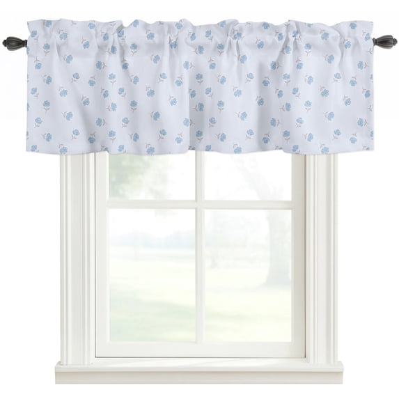 Curtain Valances for Kitchen Windows,Rod Pocket Short Valance Summer ...