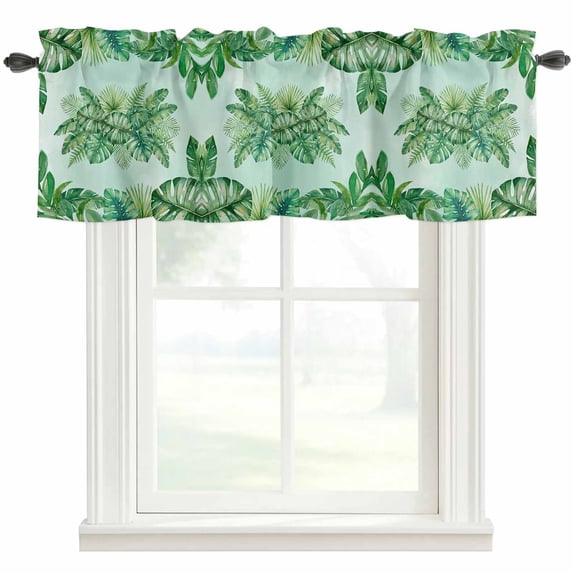 Curtain Valances for Kitchen Windows,Rod Pocket Short Valance Summer ...