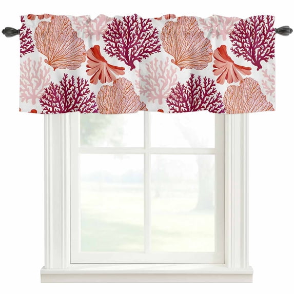 Curtain Valances for Kitchen Windows,Rod Pocket Short Valance ...