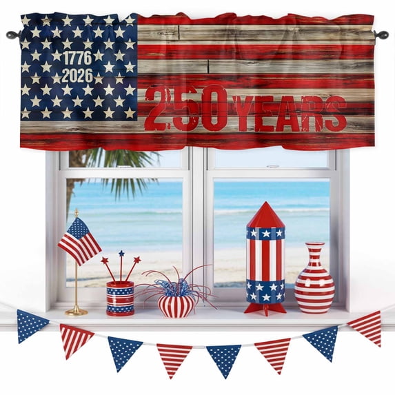 Curtain Valances for Kitchen Windows,Rod Pocket Short Valance ...