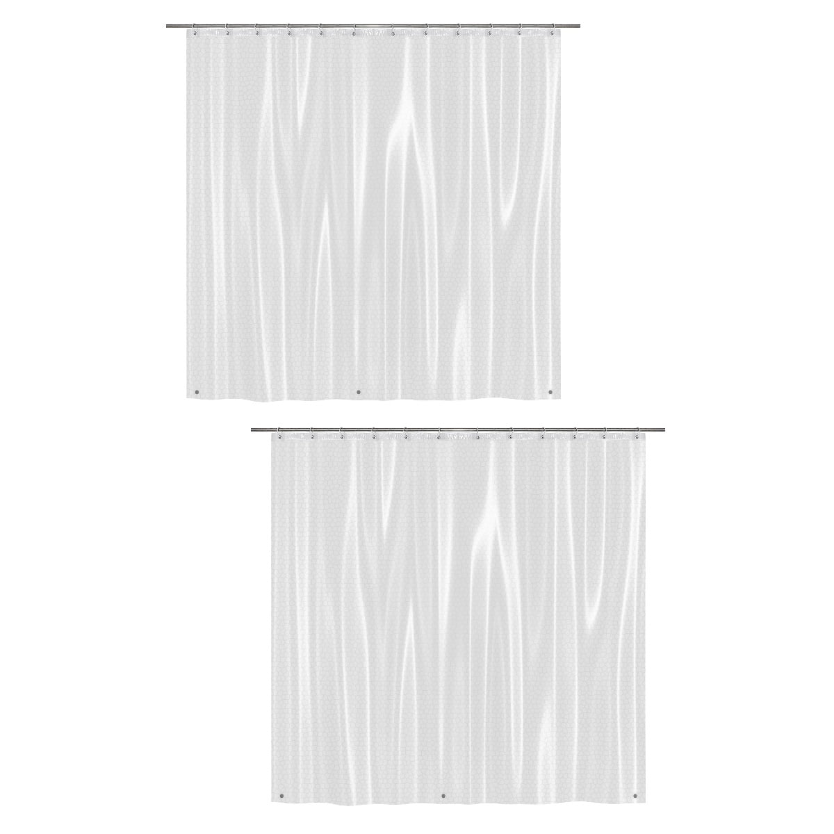 Curtain Window Curtains 2 Pack Clear Liner Bath Shower Indoor Lining ...