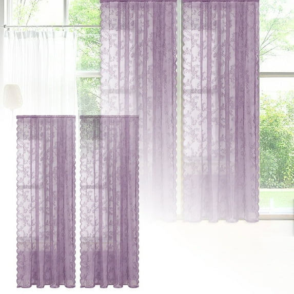 Curtain Window Décor Piece for Living Rooms and Bedrooms—French Lace ...