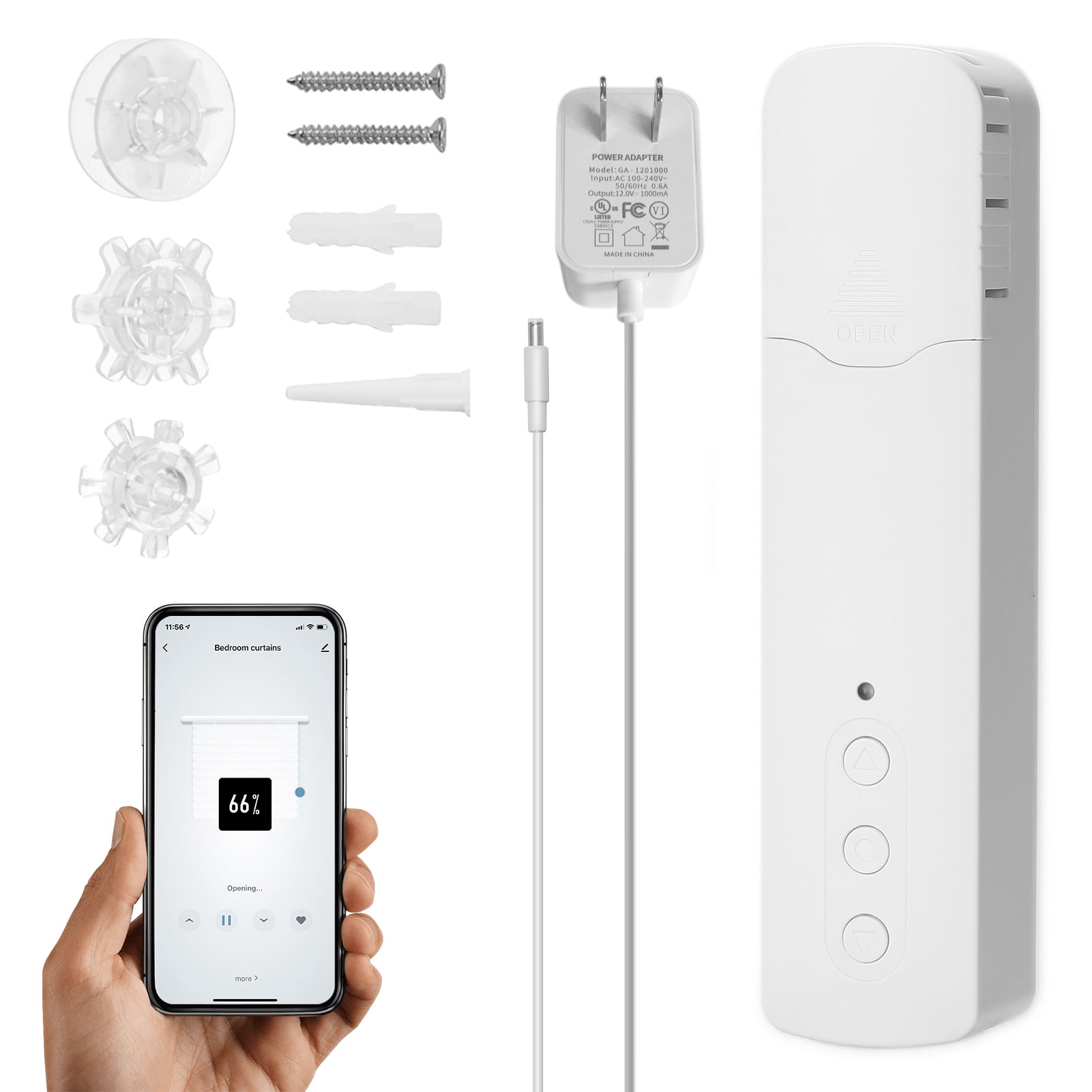 Curtain controller,Quiet Compatible With Wifi Motors App Voice Bead ...