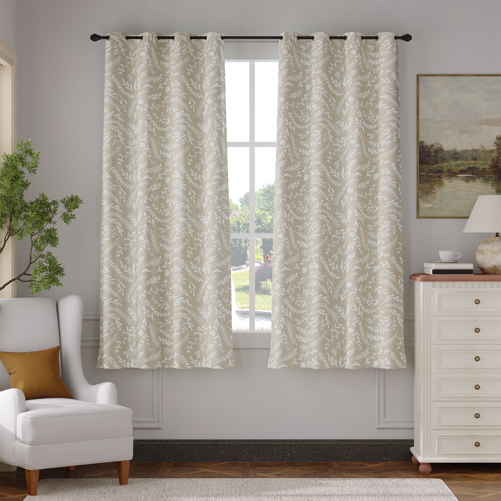 Curtainking Blackout Nursery Curtains, 63 Inch Thermal Insulated Noise ...