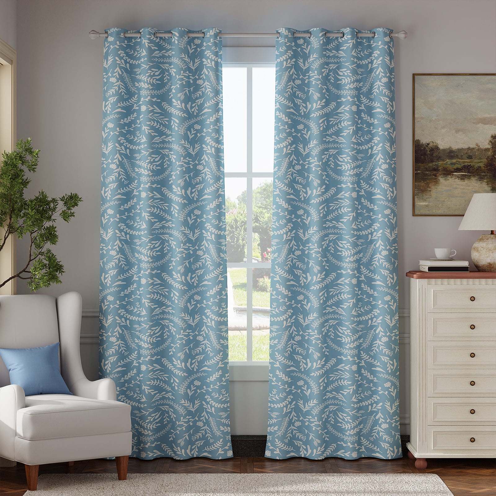 Curtainking 100% Blackout Curtains Grommet Thermal Insulated Curtains ...