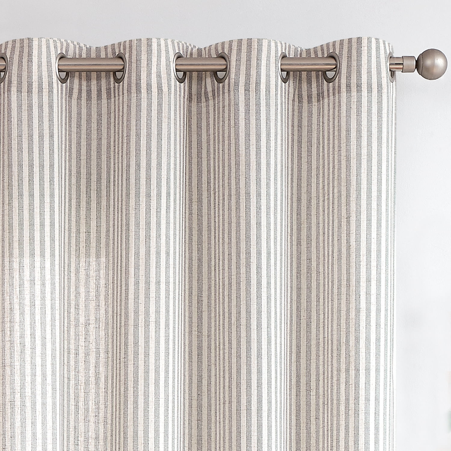 Exclusive Home Curtains Kochi Light Filtering Linen Blend Grommet Top ...