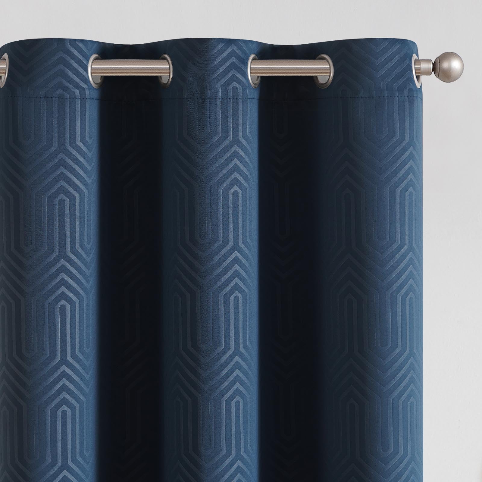 Curtainking Living Room Curtains Set of 2 Embossed Curtains 40x96 inch ...