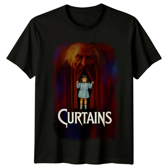 Curtains (1983) Movie Poster Inspired T-Shirt Retro 80s Tee - Walmart.com