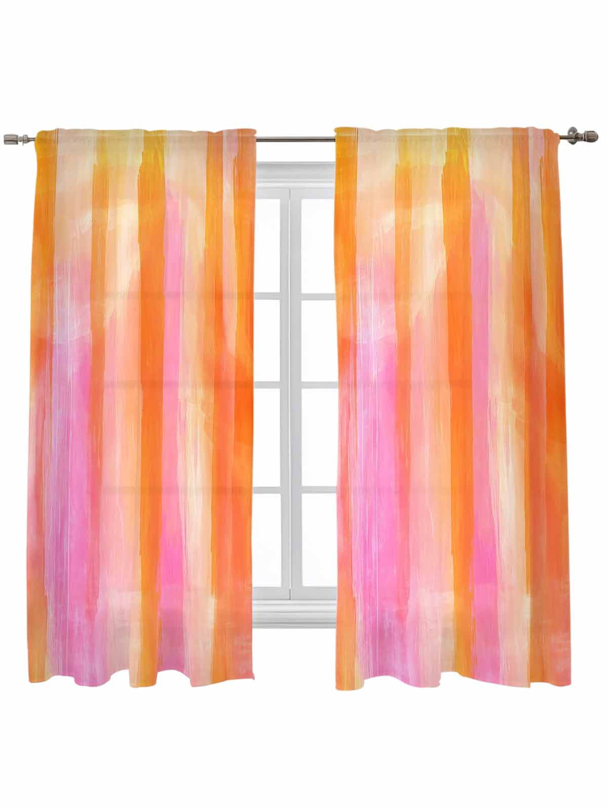 Curtains 72 Inch Length, Sheer Curtains for Bedroom Living Room Window ...