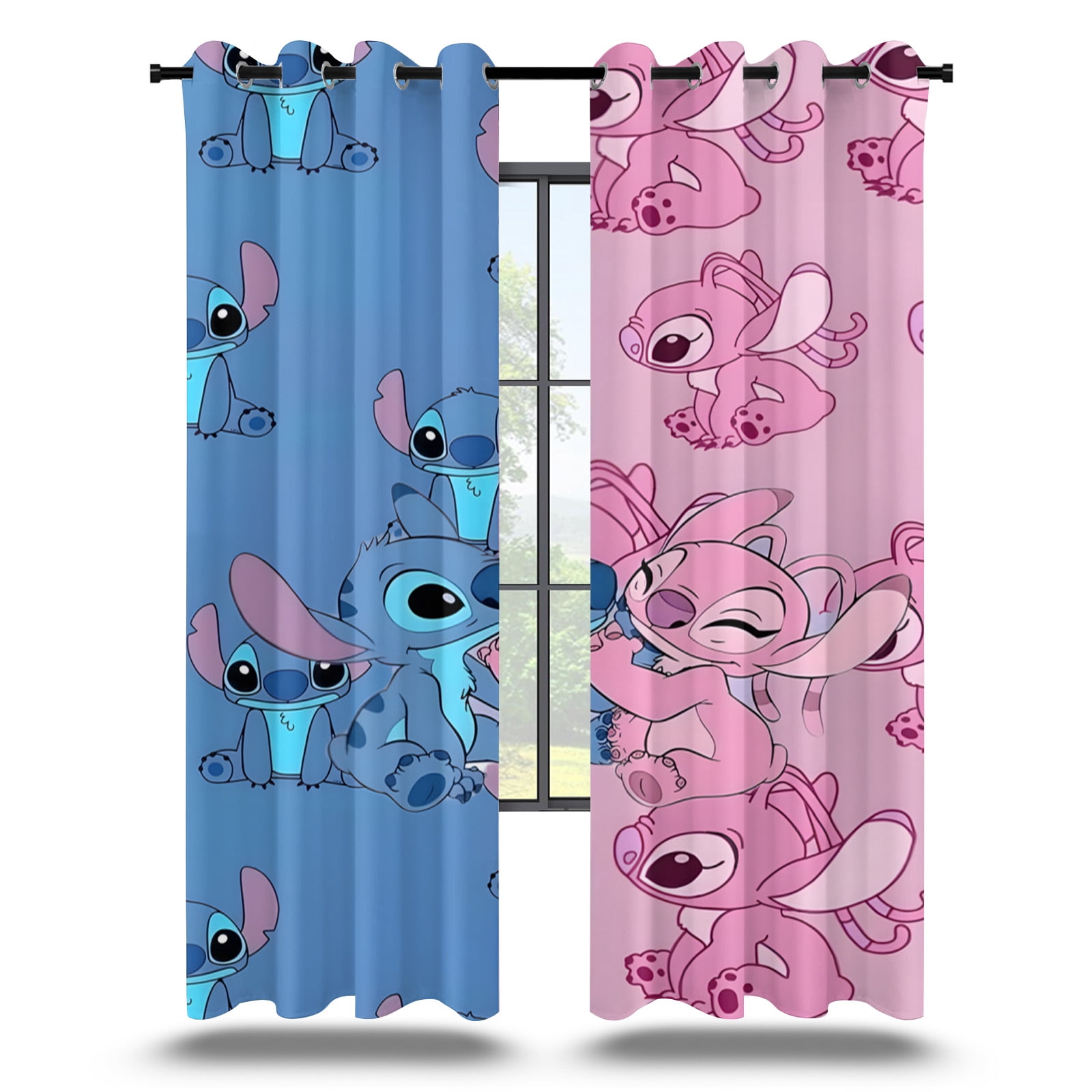 Curtains Cartoon Character Curtains for Boys Girls Bedroom 42Wx63H ...