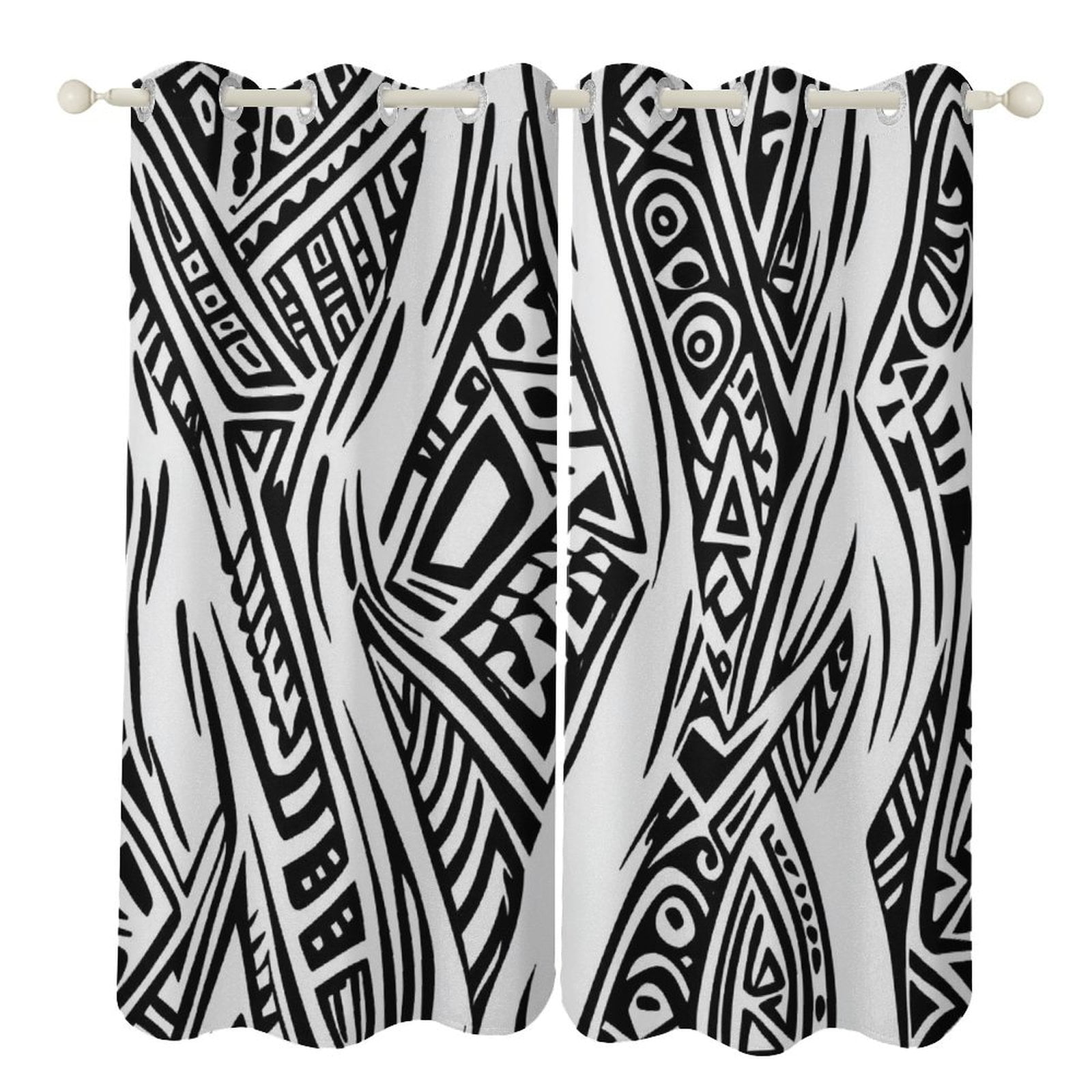 Curtains Darkening Blackout Curtains (2 Panels) Grommet Top Window for ...