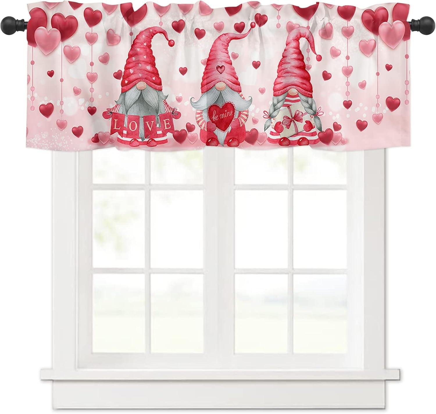 Curtains Kitchen Valance for Windows Rustic Window Toppers Valances Rod ...
