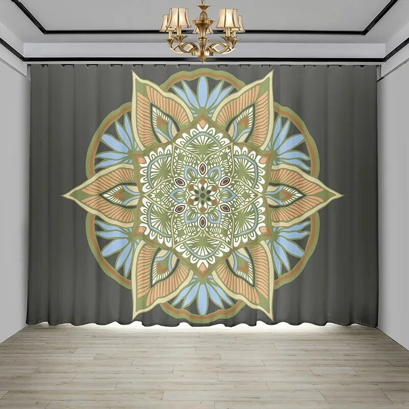 Curtains Subethnic Bohemian Indian Mandala Vintage Pattern Exotic ...
