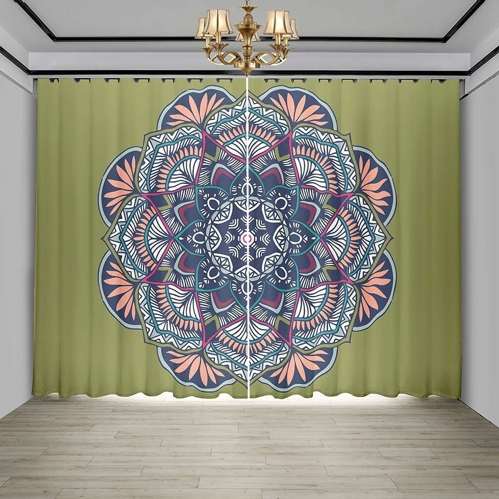 Curtains Subethnic Bohemian Indian Mandala Vintage Pattern Exotic ...