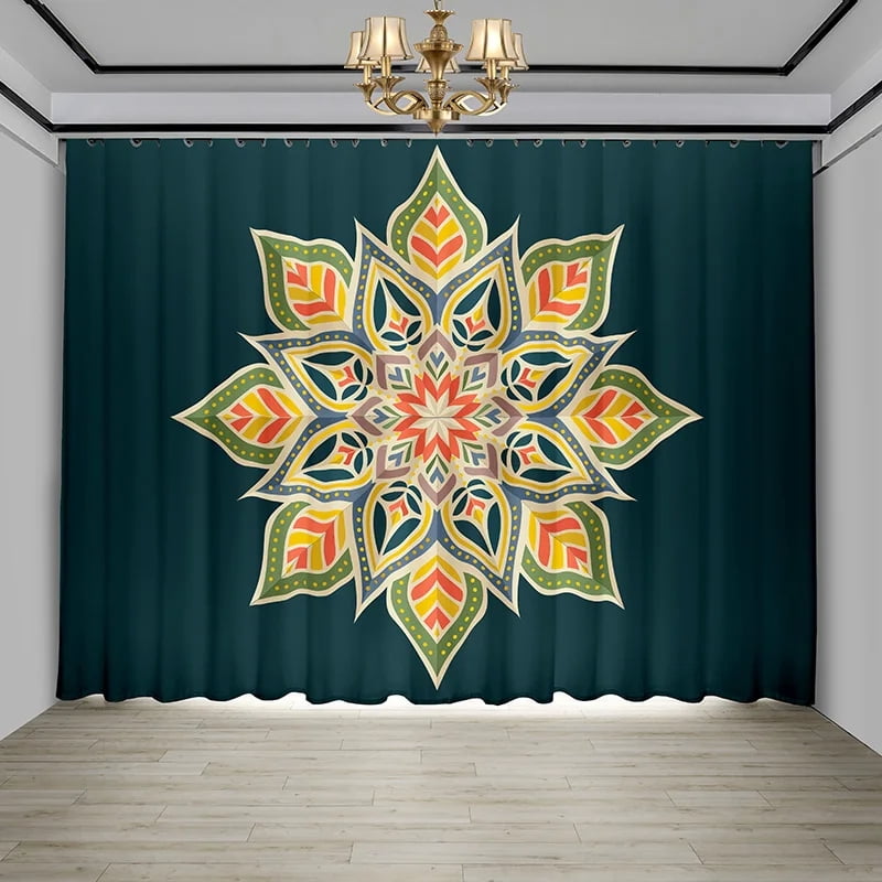 Curtains Subethnic Bohemian Indian Mandala Vintage Pattern Exotic ...