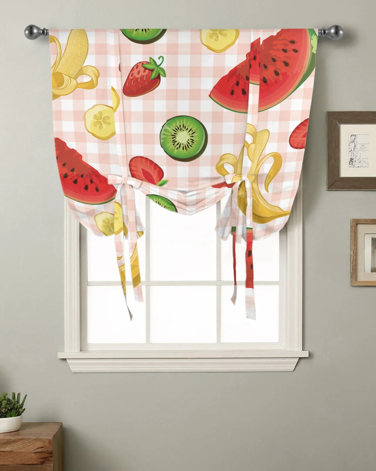 Curtains Up Tie Window Small Decor Home Curtains Pocket Rod Curtain ...