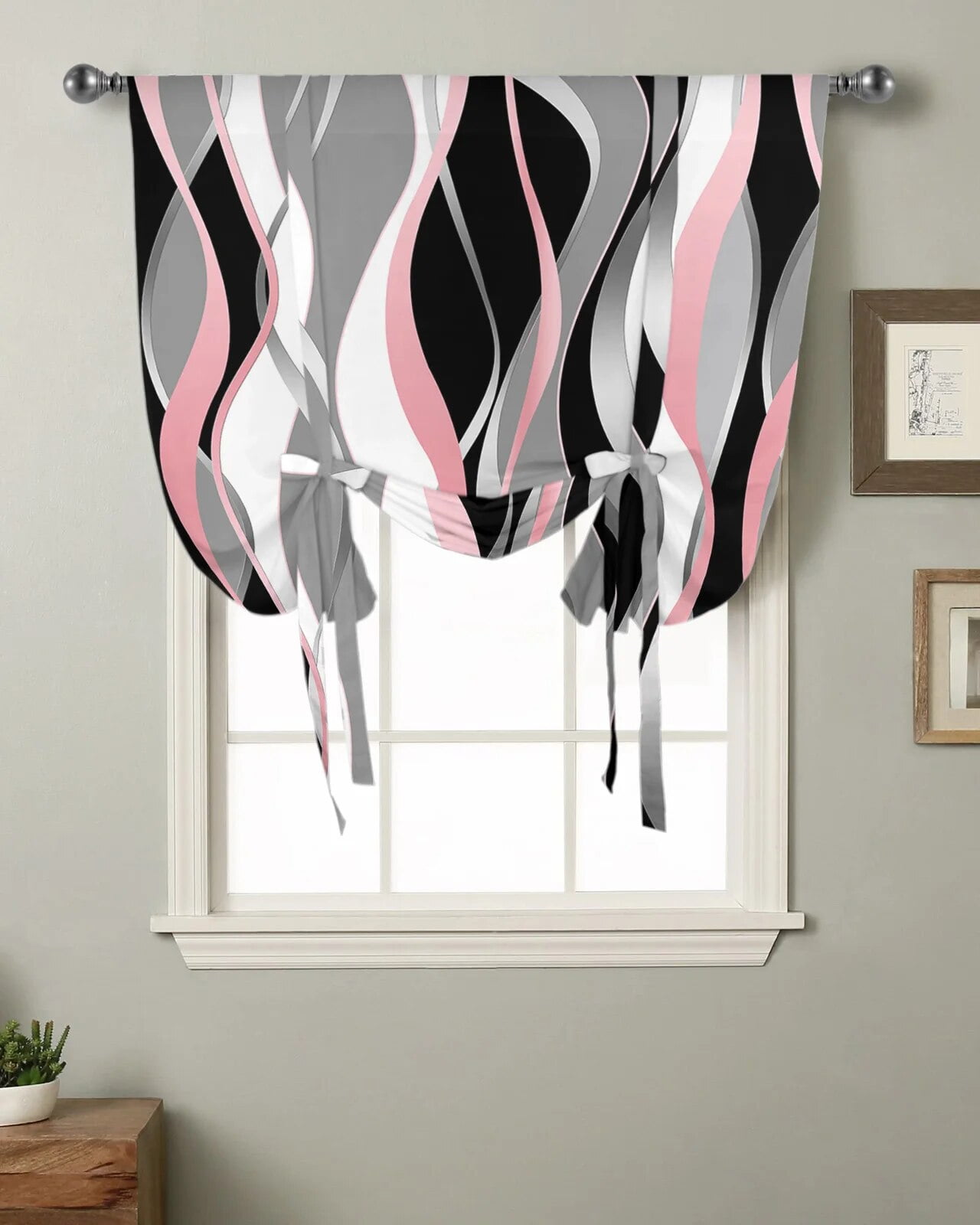 Curtains Up Tie Window Small Room Decor Home Curtains Pocket Rod ...
