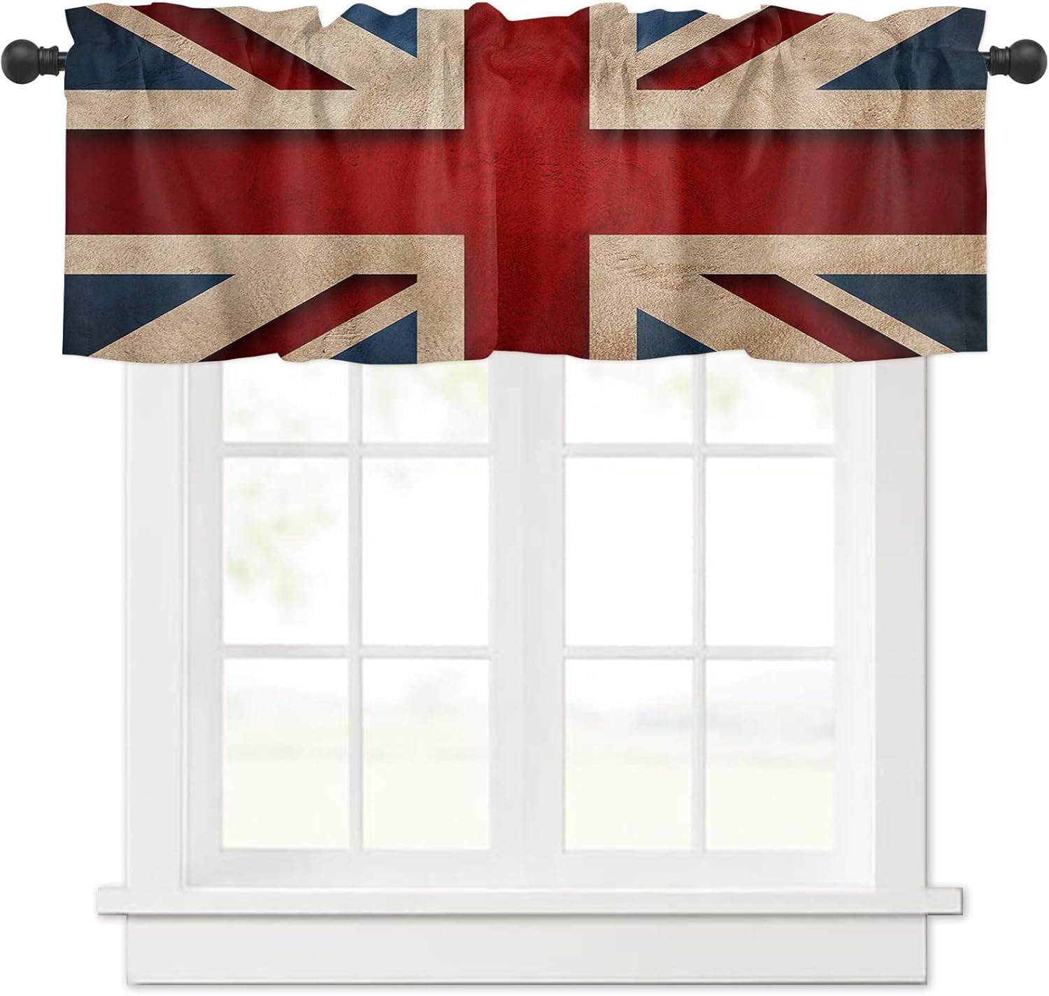 Curtains Valances, Vintage United Kingdom Flag Union Jack Flag British ...