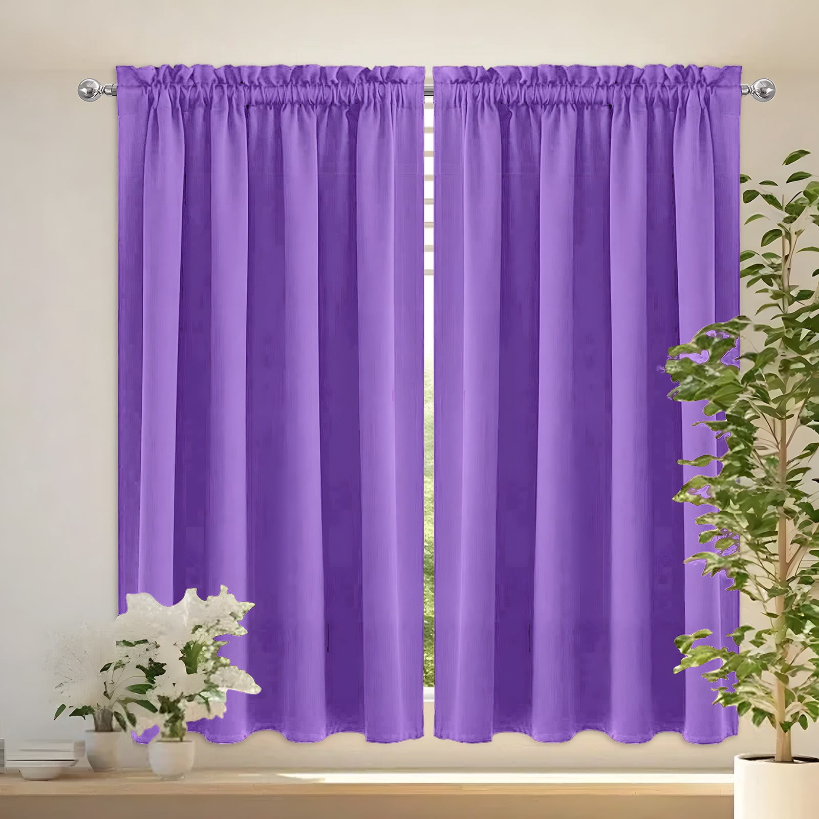 Curtains for Bedroom Room Darkening Thermal Insulated Curtains, Noise ...