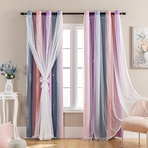 Curtains for Girls Bedroom Kids Room Unicorn Princess Theme Home Decor ...