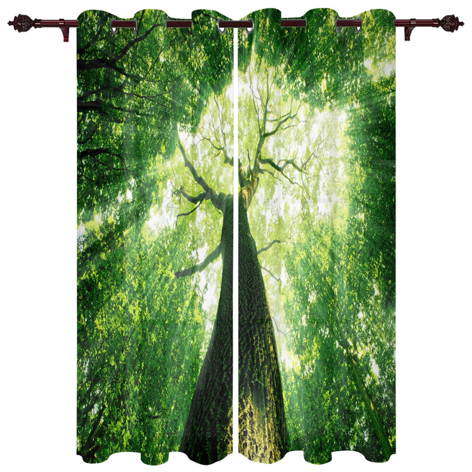 Curtains for living room Patio Curtain Red Phone Booth 2 panels set ...
