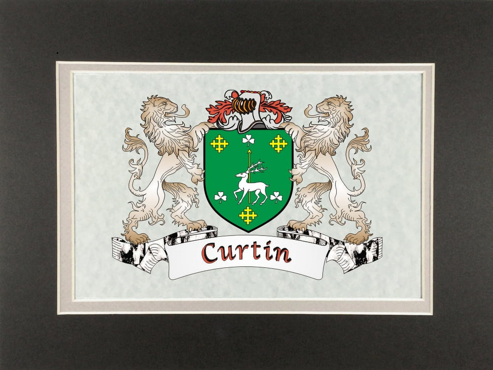 Curtin Irish Coat of Arms Print - Frameable 9" x 12" - Walmart.com