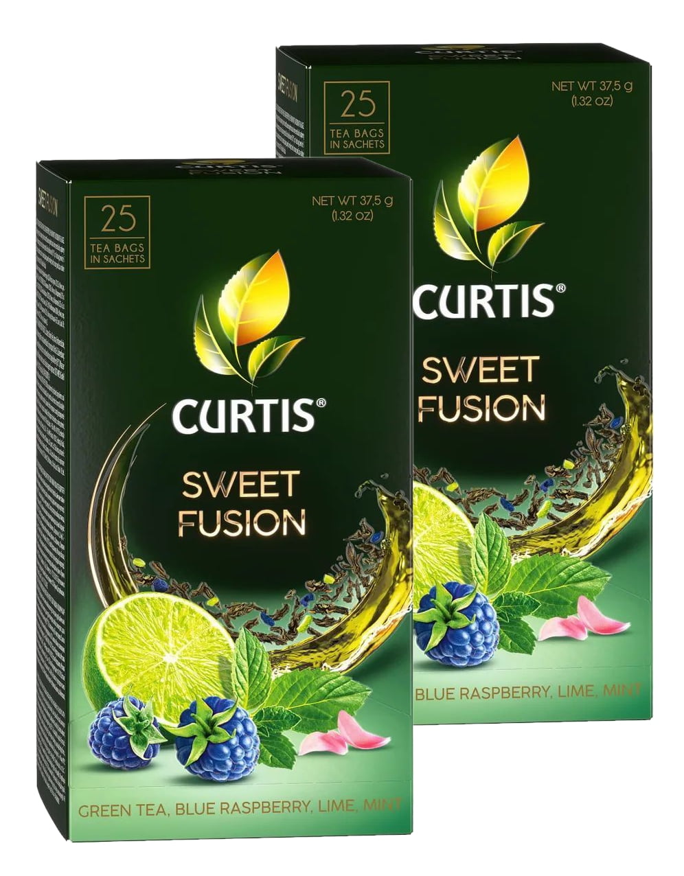 Curtis Green Tea with Lime and Blue Raspberries and Mint "Sweet Fusion ...