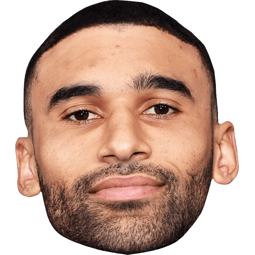 Curtis Robinson (Stubble) Celebrity Mask, Flat Card Face, Fancy Dress ...