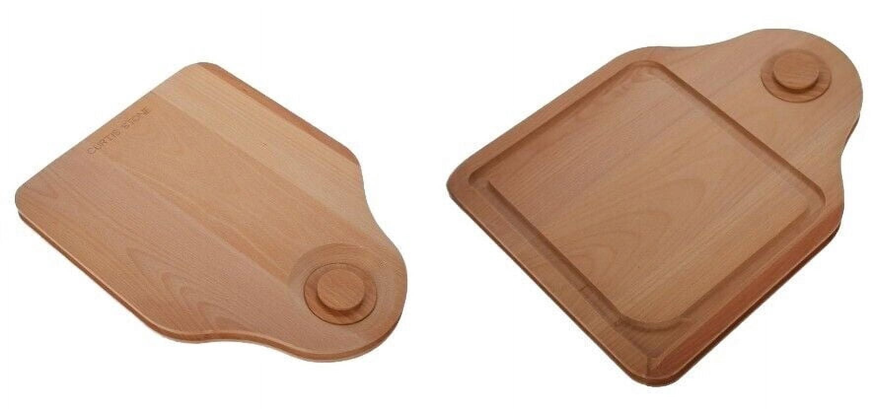 Curtis Stone 2-in-1 Reversible Wood Cutting Board with Chute -NEW IN ...
