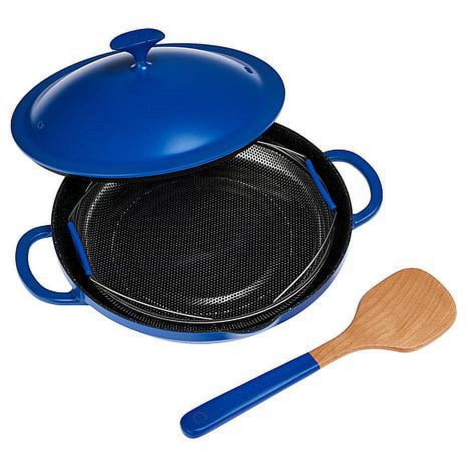 Curtis Stone Dura-Pan+ Nonstick All Day Chef's Pan with Steamer & Tool ...