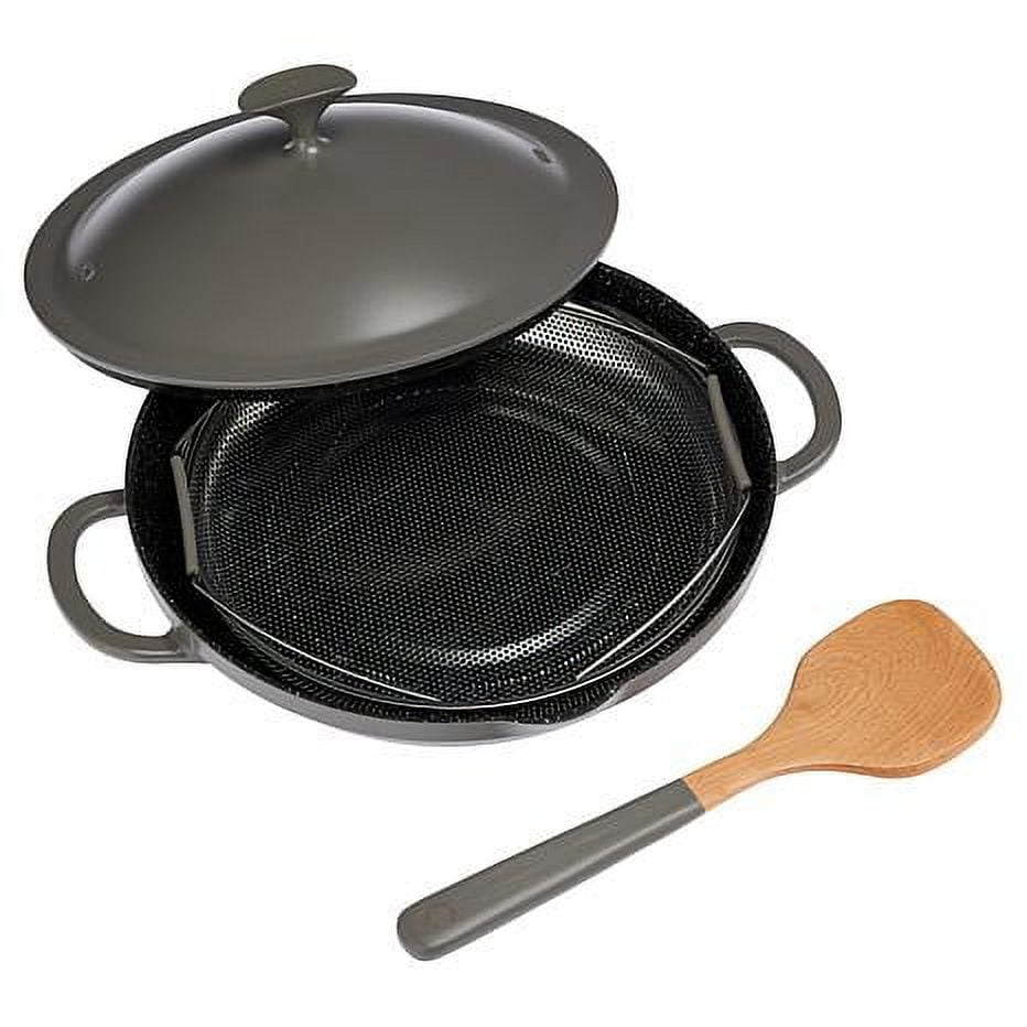 Curtis Stone Dura-Pan+ Nonstick All Day Chef's Pan with Steamer & Tool ...