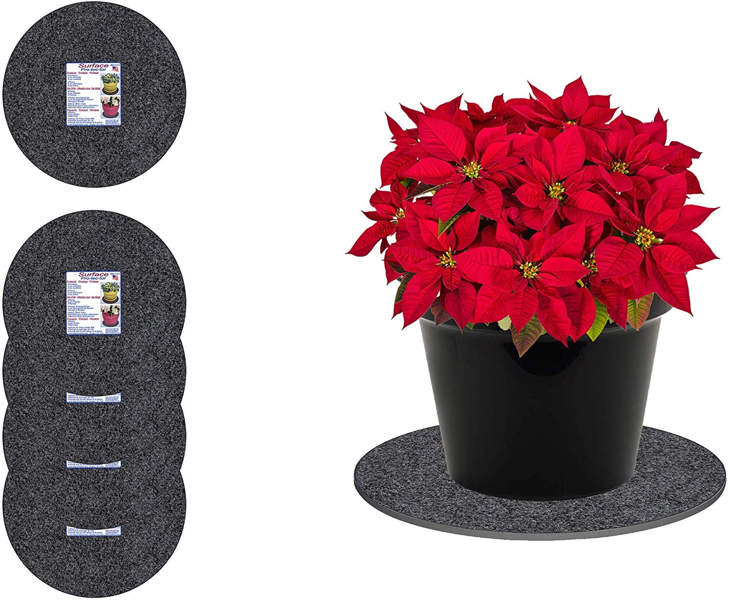 Curtis Wagner Plastics Corp. MA-600 Fabric Plant Mat (6" Diameter ...