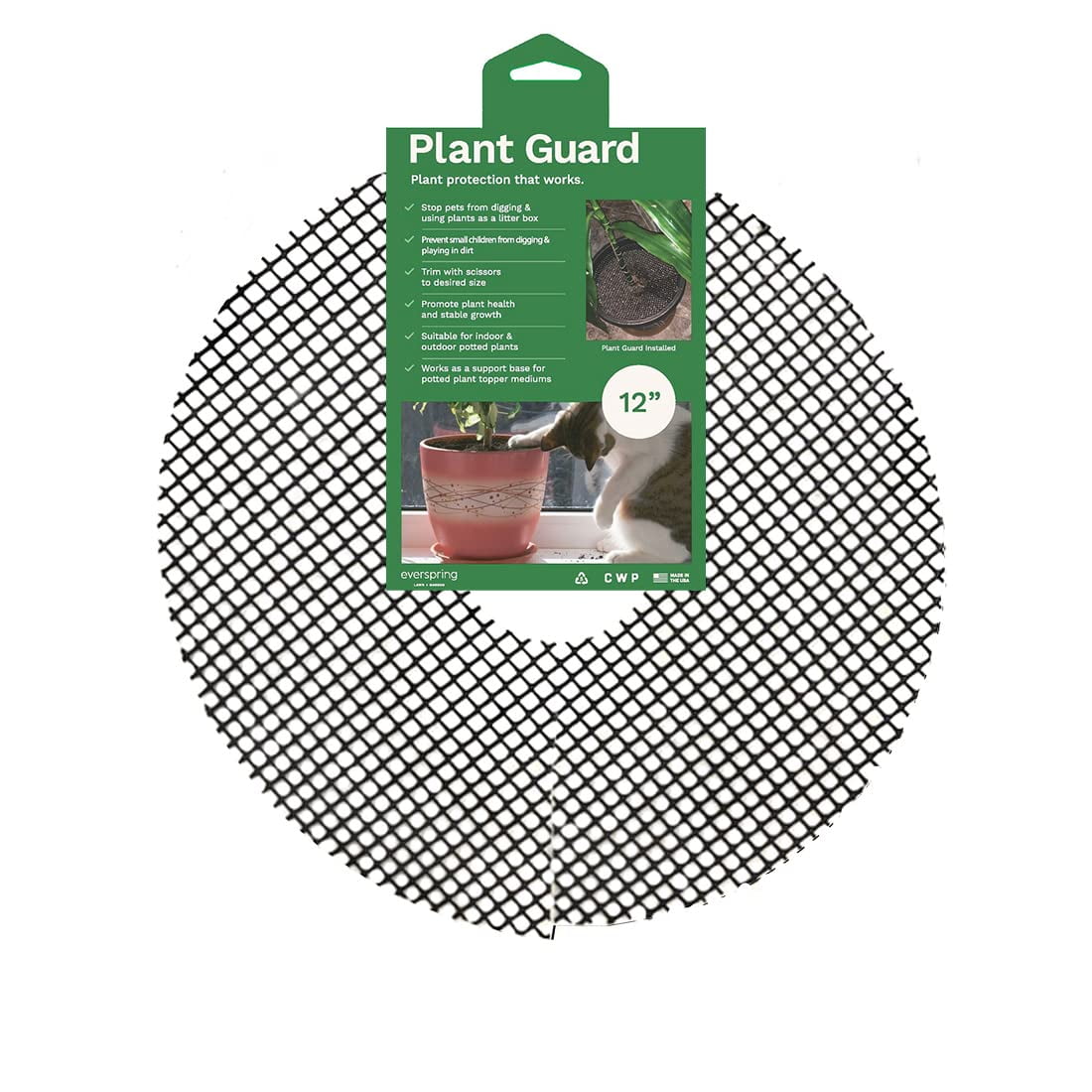 Curtis Wagner Plastics Corp Plant Guard 12" Diameter 2Pack Cuttable ...