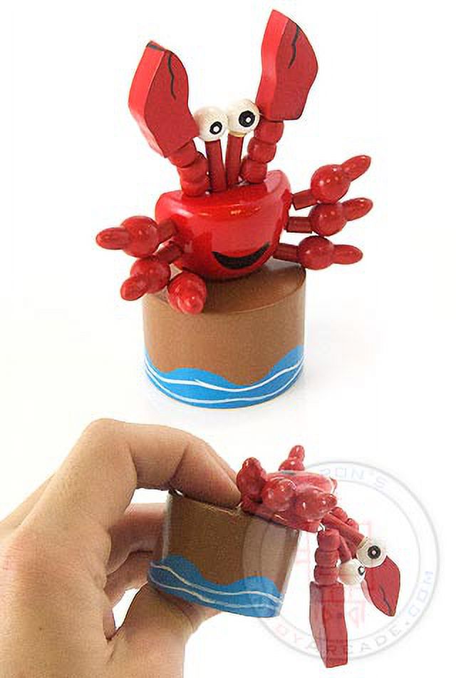 Curtis the Crab Wood Thumb Puppet - Walmart.com