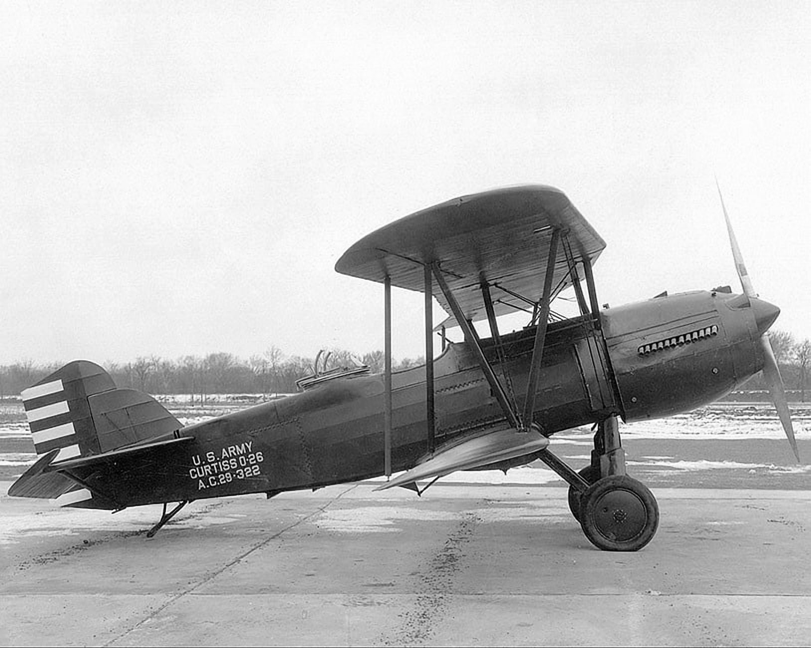 Curtiss O-26 Observation Aircraft Side View - 20x30 Inch Laminated ...