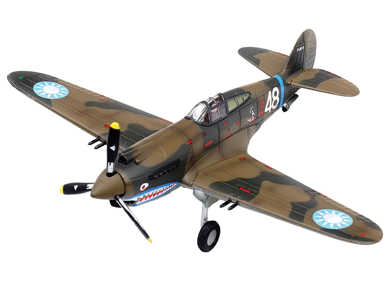 Curtiss P-40B/C Warhawk Fighter Aircraft "White 48" (1942) 1st American ...