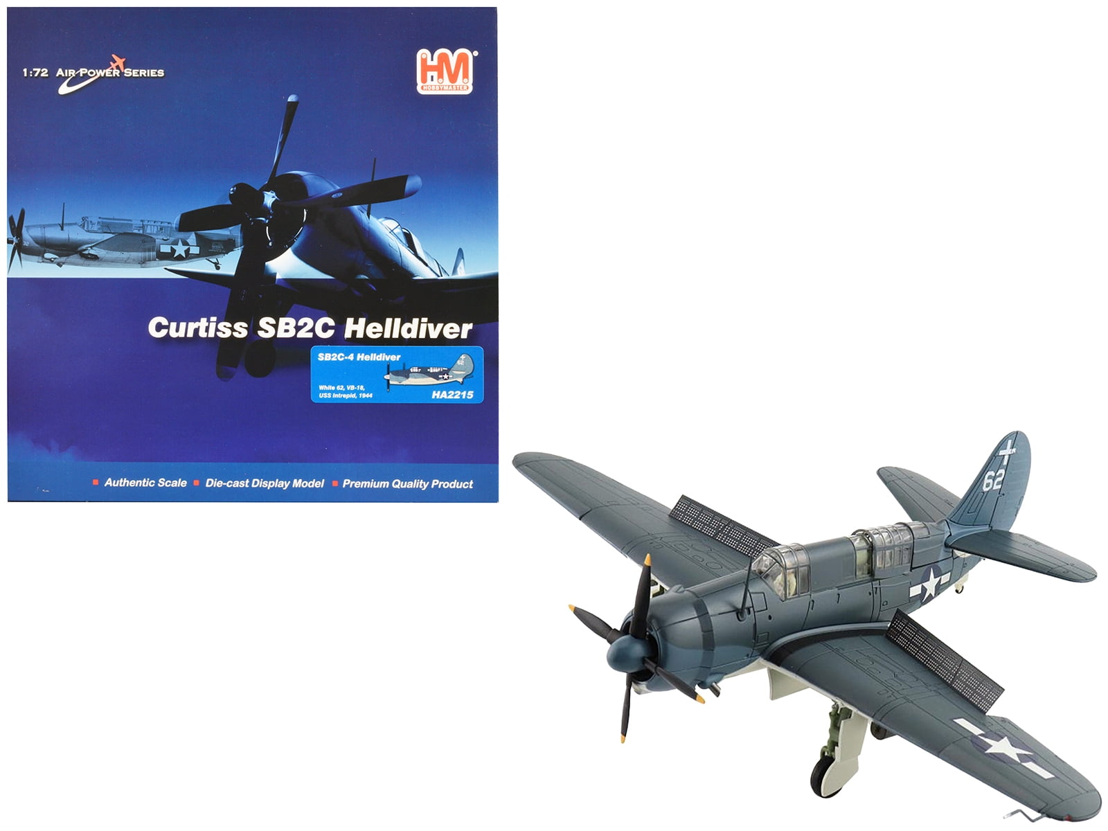 Curtiss SB2C-4 Helldiver Bomber Aircraft "VB-18, USS Intrepid" (1944 ...
