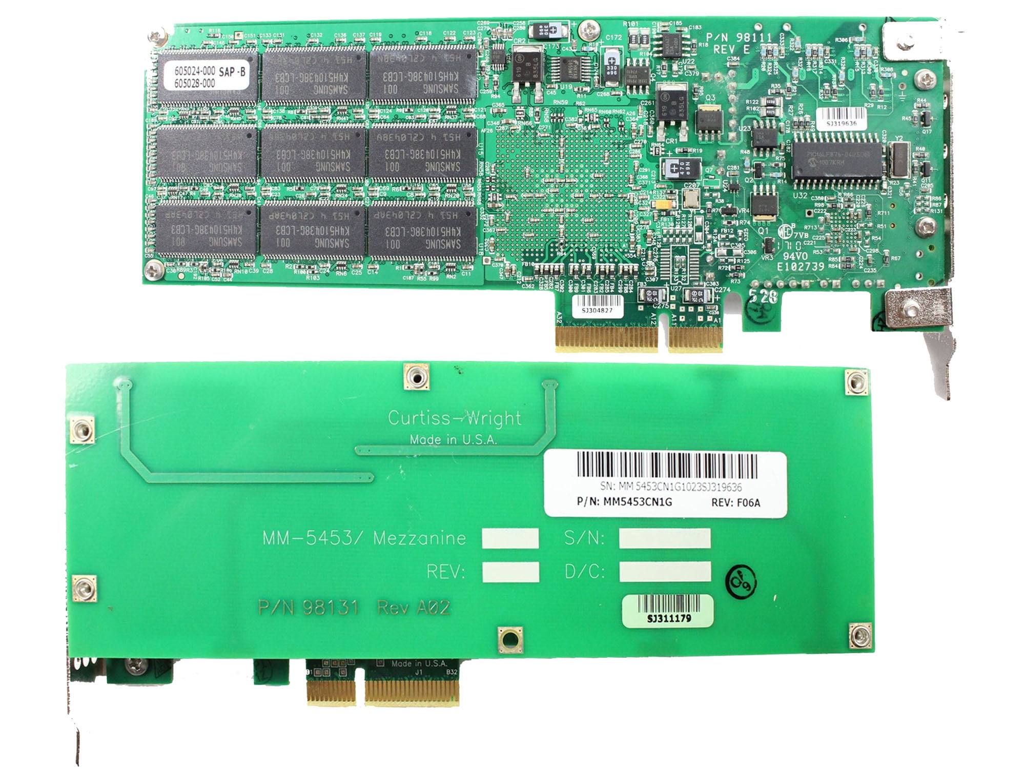 Curtiss Wright Micro Memory 1GB Low Profile PCI-Ex4 Mezzanine Board W ...